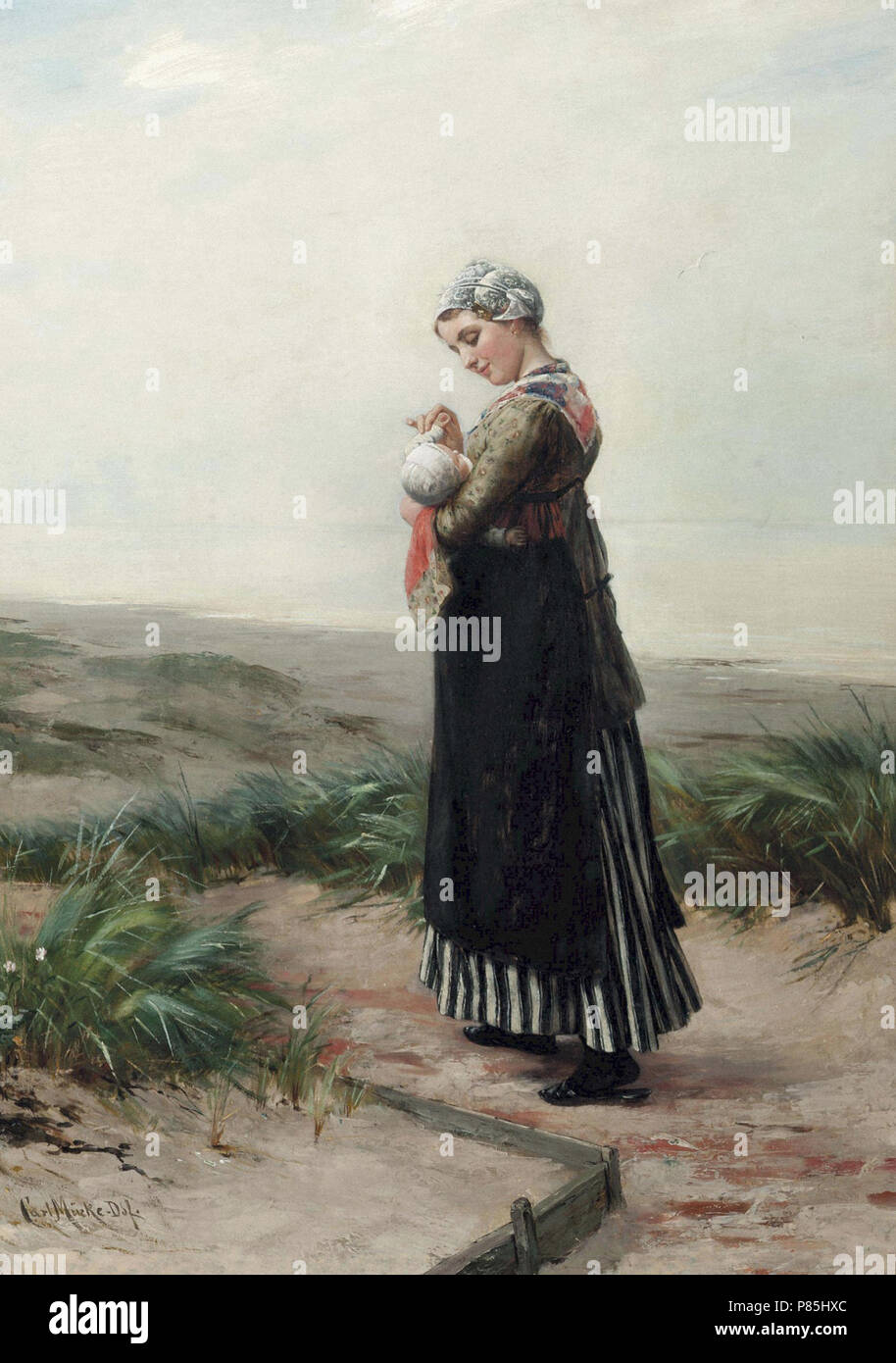 Mucke Carl Emil - a Stroll Along the Dunes Stock Photo - Alamy