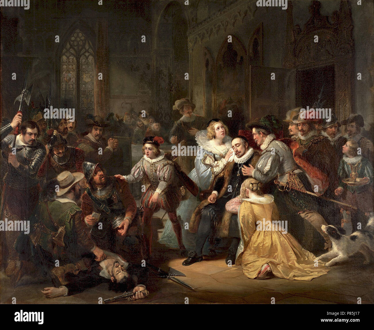 Pieneman Nicolaas - Aanslag Door Jean Jauregui Op Prins Willem I ...