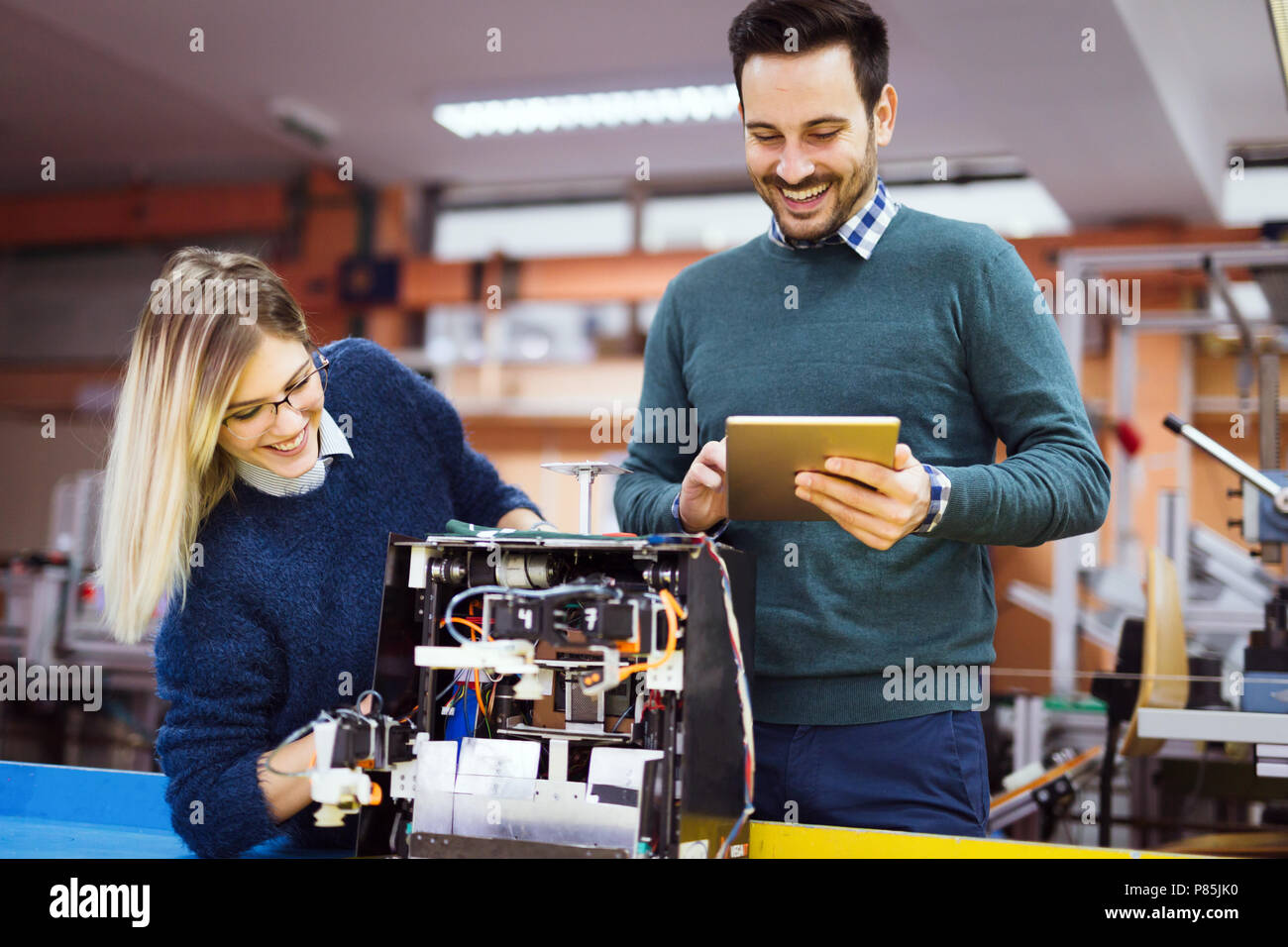 College student robotics project hi-res stock photography and images ...