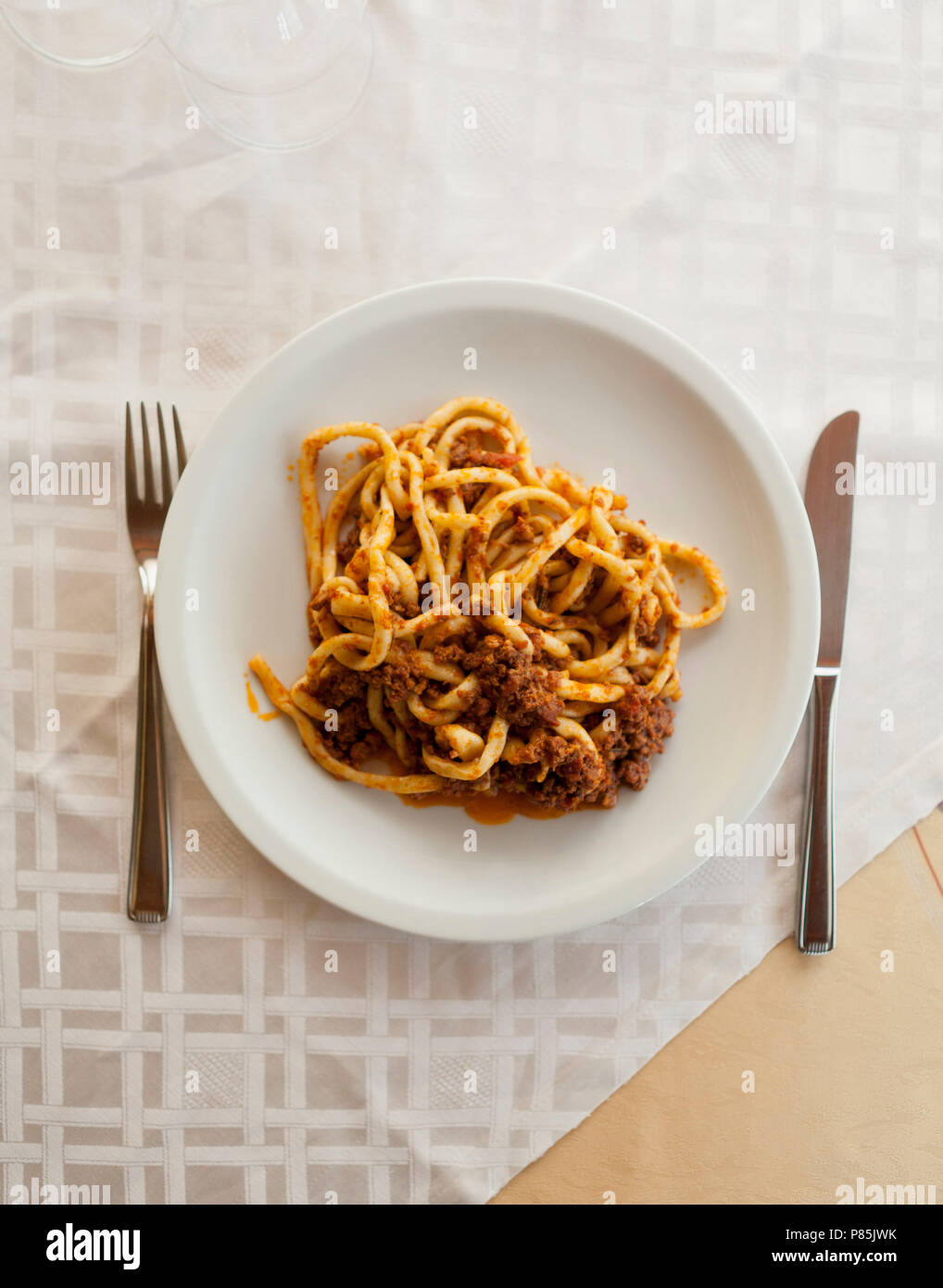 plate of Italian ragu Stock Photo - Alamy