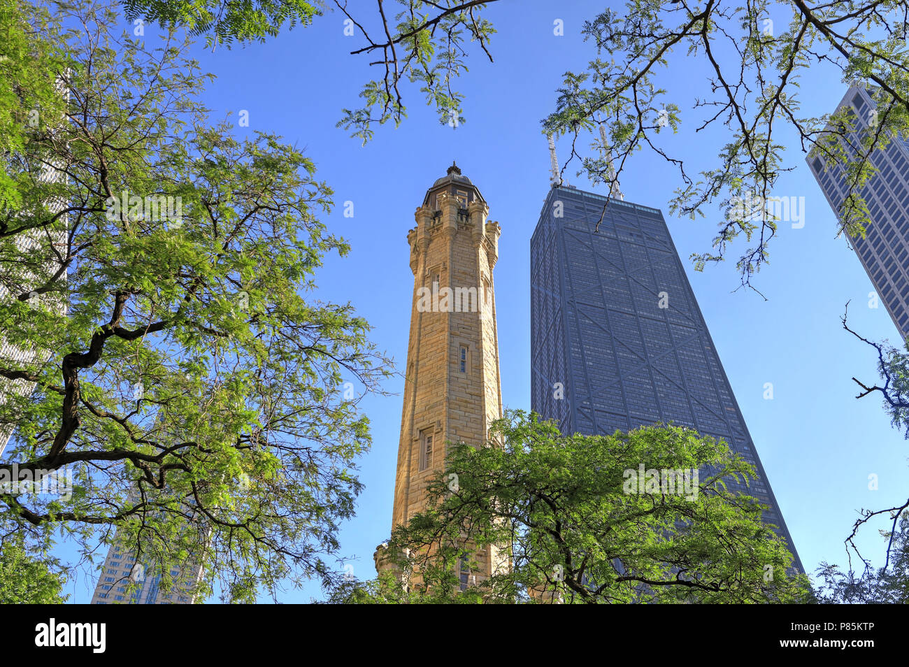 The Chicago Water Tower is a landmark in the Old Chicago Water Tower ...