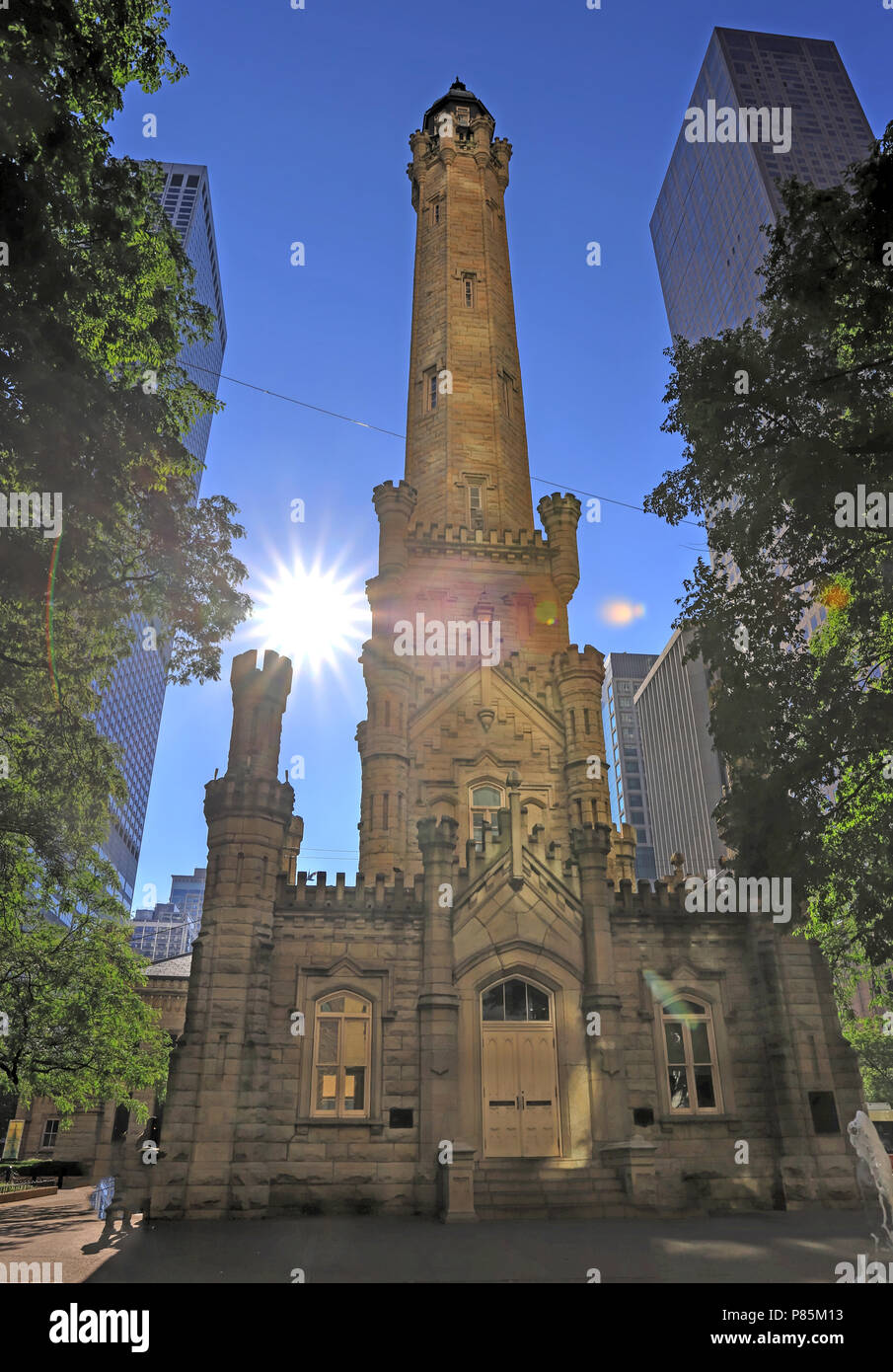 The Chicago Water Tower is a landmark in the Old Chicago Water Tower ...