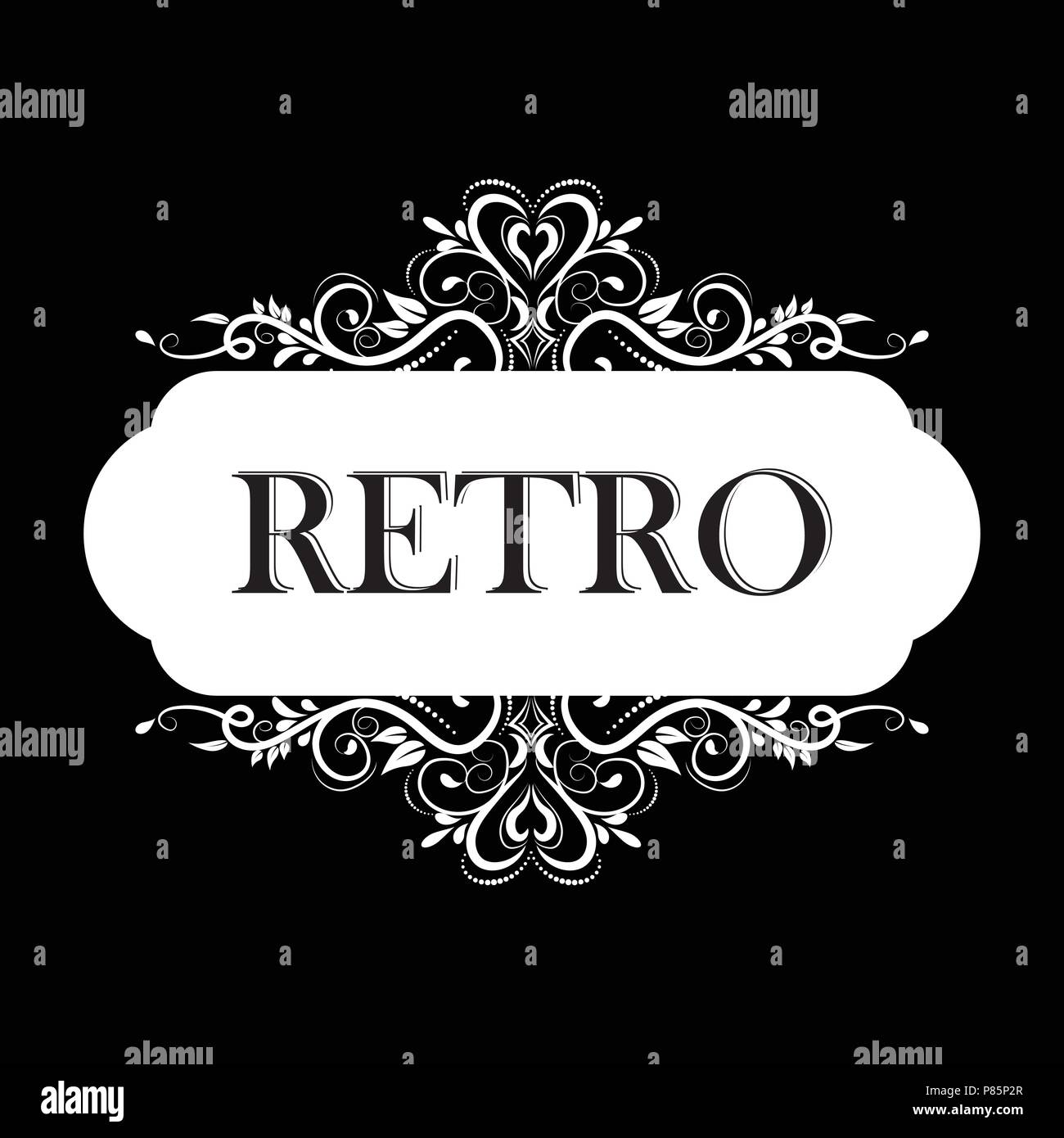 Vector illustration of old style label Stock Vector Image & Art - Alamy