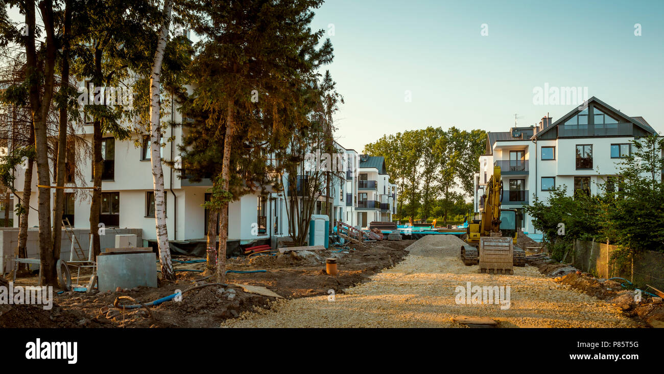 Construction site panorama hi-res stock photography and images - Alamy