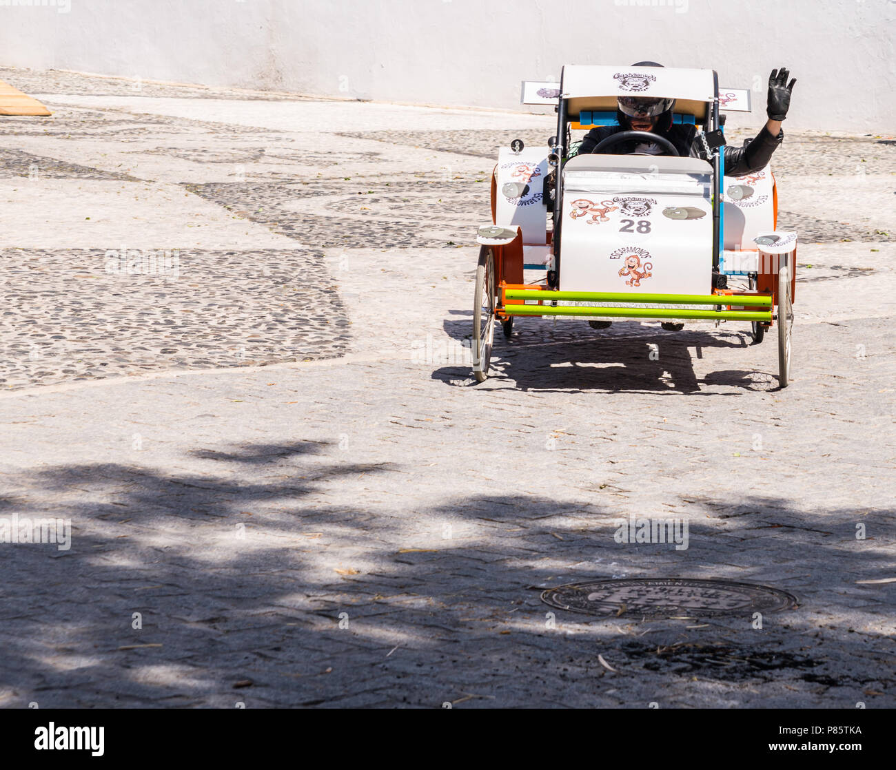 FRIGILIANA, SPAIN - MAY 13, 2018 "Autos Locos" - traditional fun ...