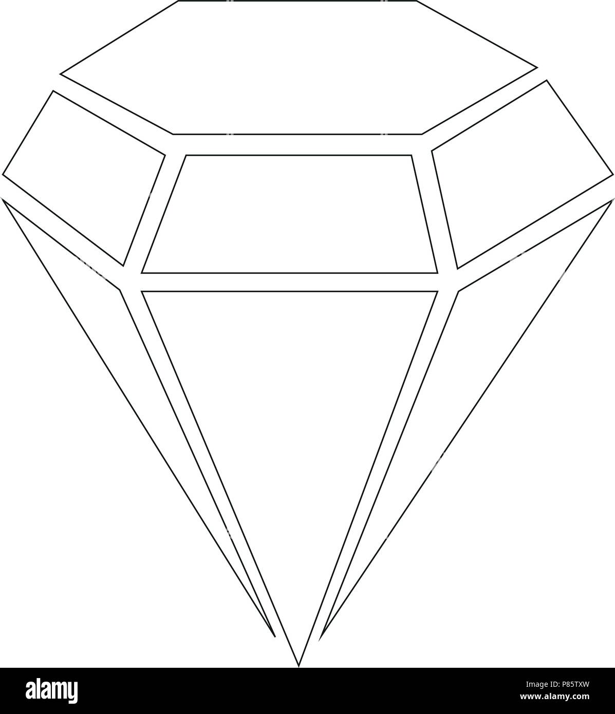 Icon - Diamond - Vector Stock Vector Image & Art - Alamy