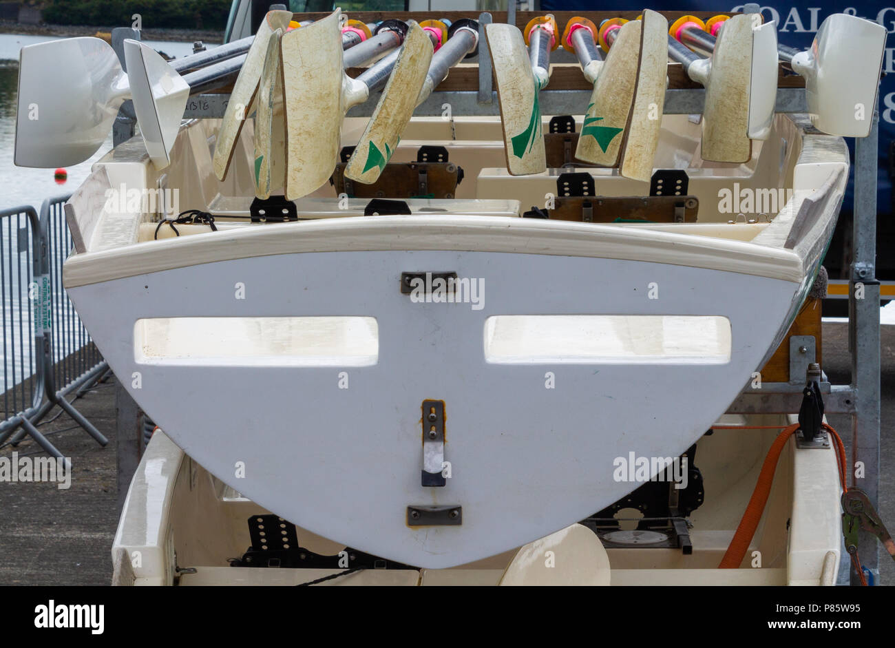 Rowing boats on trailer hi-res stock photography and images - Alamy