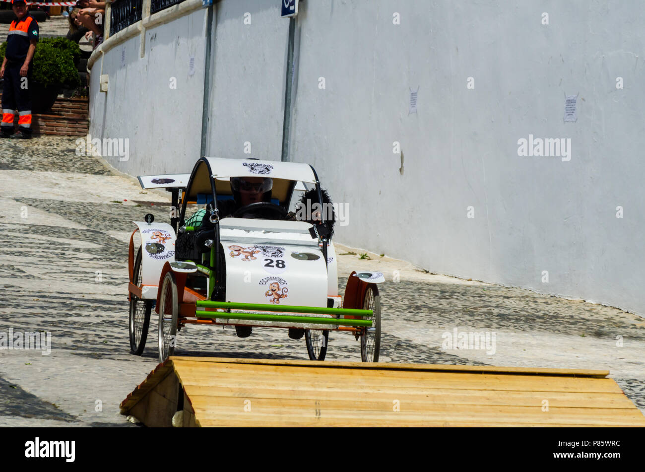 FRIGILIANA, SPAIN - MAY 13, 2018 "Autos Locos" - traditional fun ...