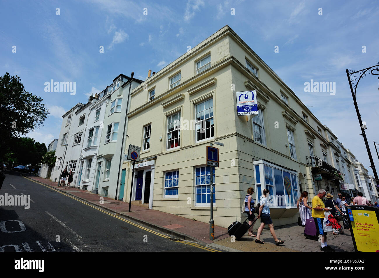 Street Scene in Brighton, English Seaside Town, Brighton & Hove, East ...