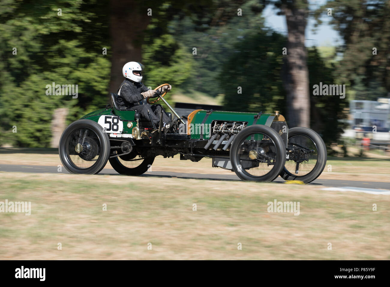 Classic car racing Stock Photo - Alamy