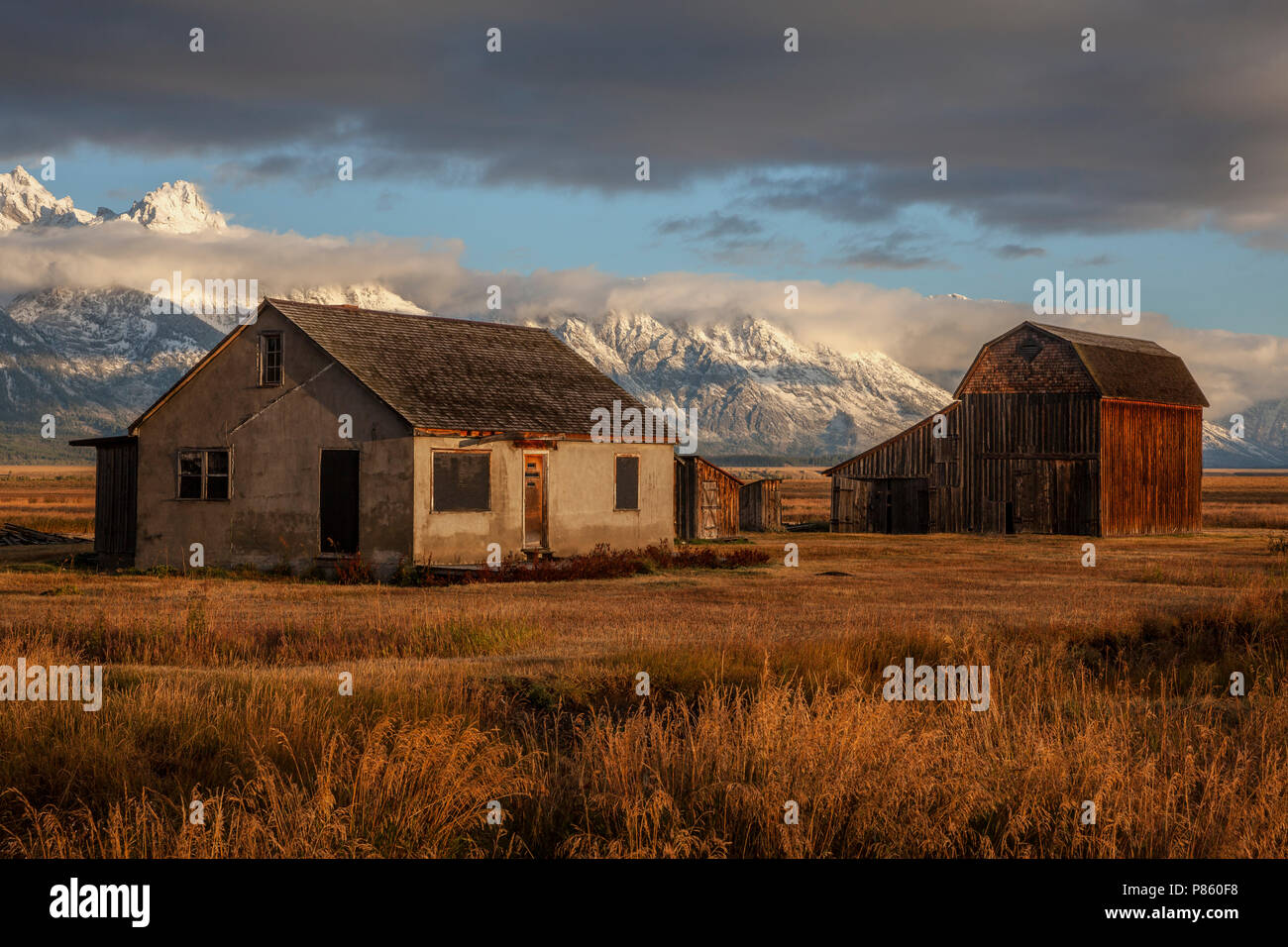 WY02791-00...WYOMING - Historc buildings along Mormon Road in Grand ...