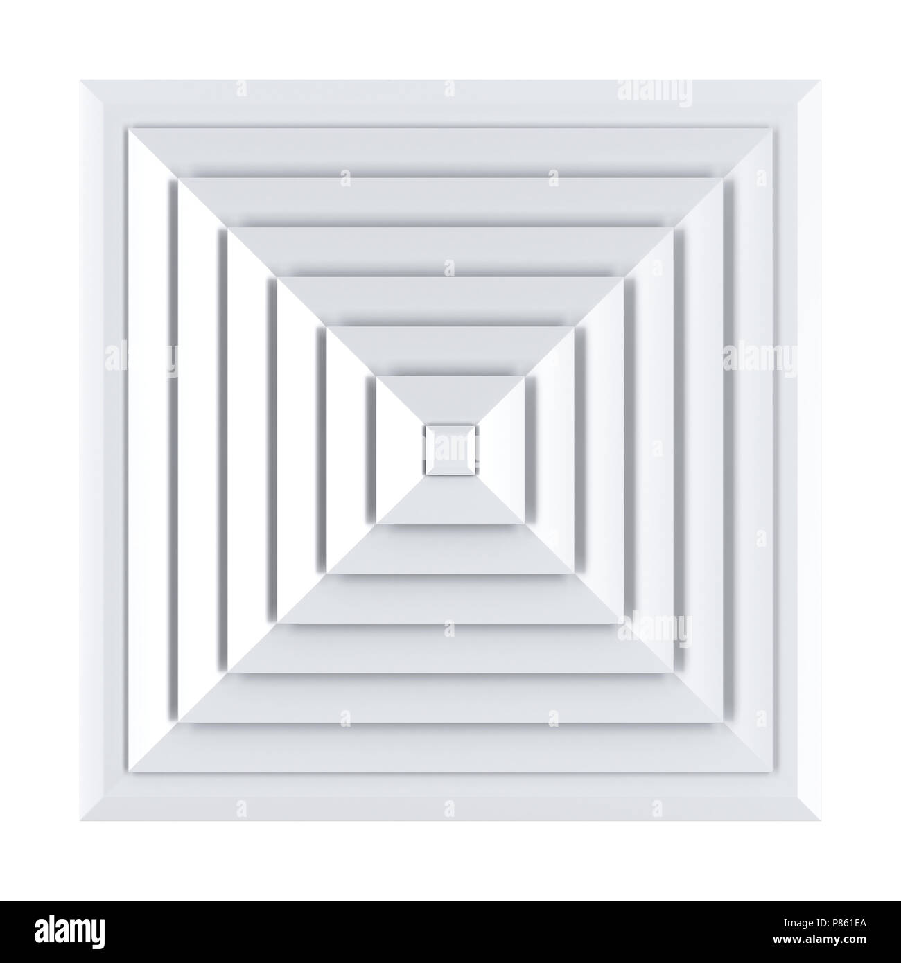 Square air vent cover, isolated on white background Stock Photo - Alamy