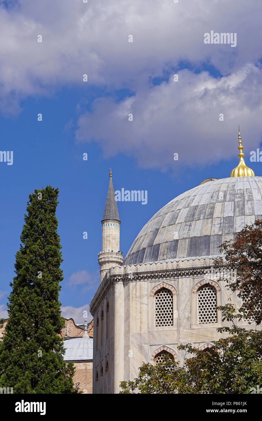 Mosque dome with golden top in Istanbul Turkey Stock Photo - Alamy