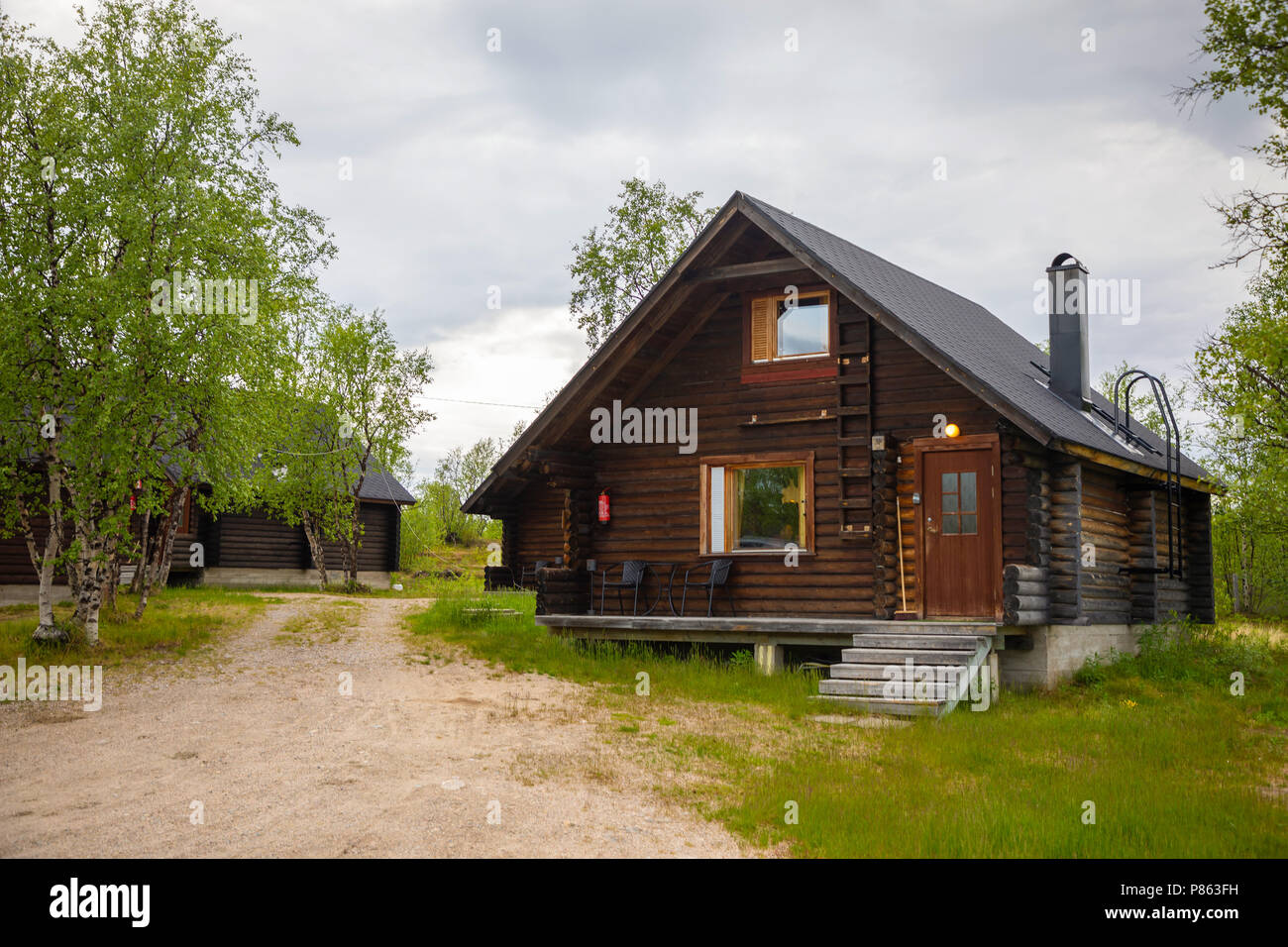 Palojarvi, Finland - 19.06.2018: Finnish Wild hut in national park is ...