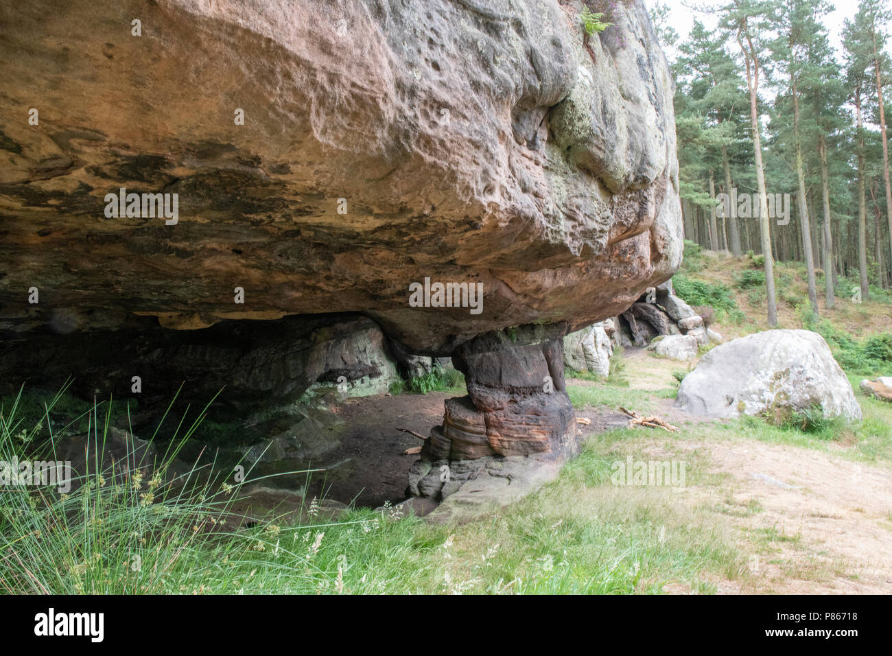 St. Cuthbert's Cave Stock Photo - Alamy