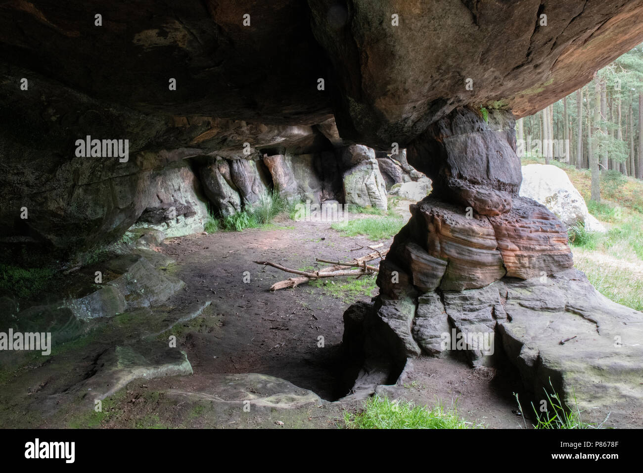 St. Cuthbert's Cave Stock Photo - Alamy