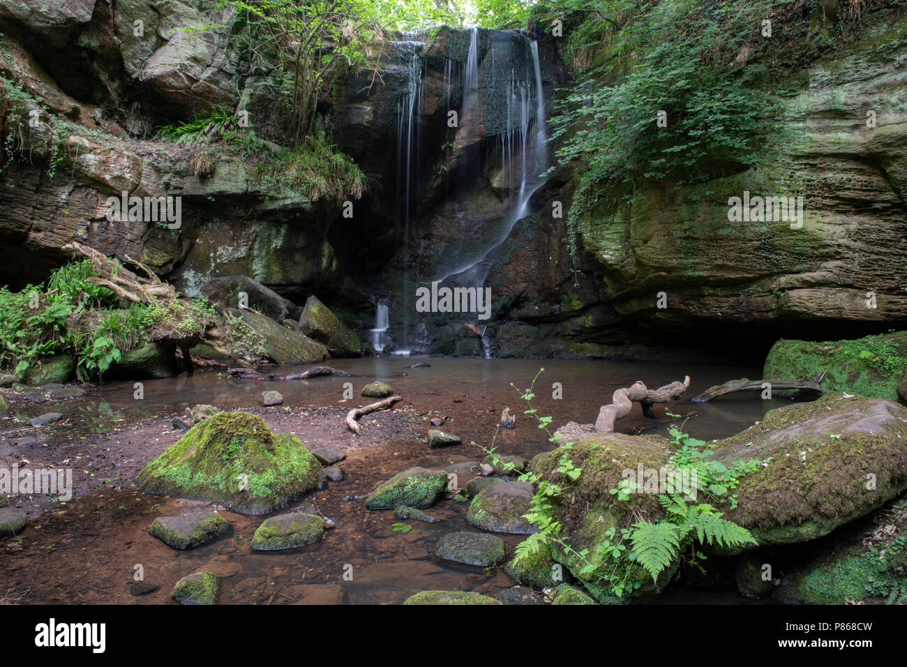 Roughting Linn waterfall Stock Photo - Alamy