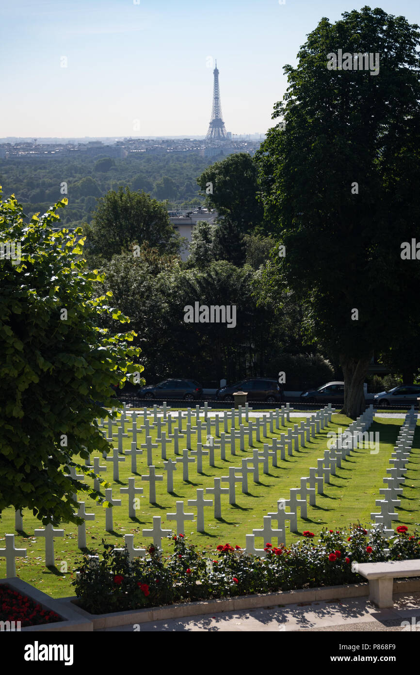 The Suresnes American military cemetery and memorial, Suresnes (near ...