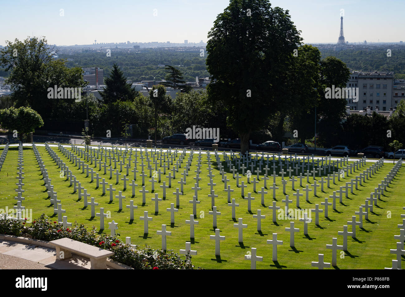 The Suresnes American military cemetery and memorial, Suresnes (near ...