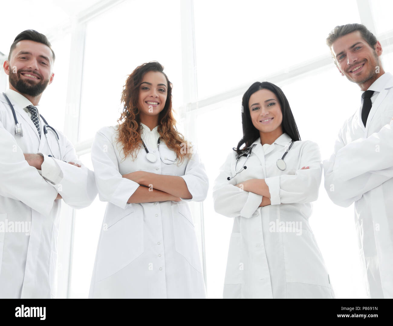 closeup.a group of doctors Stock Photo - Alamy