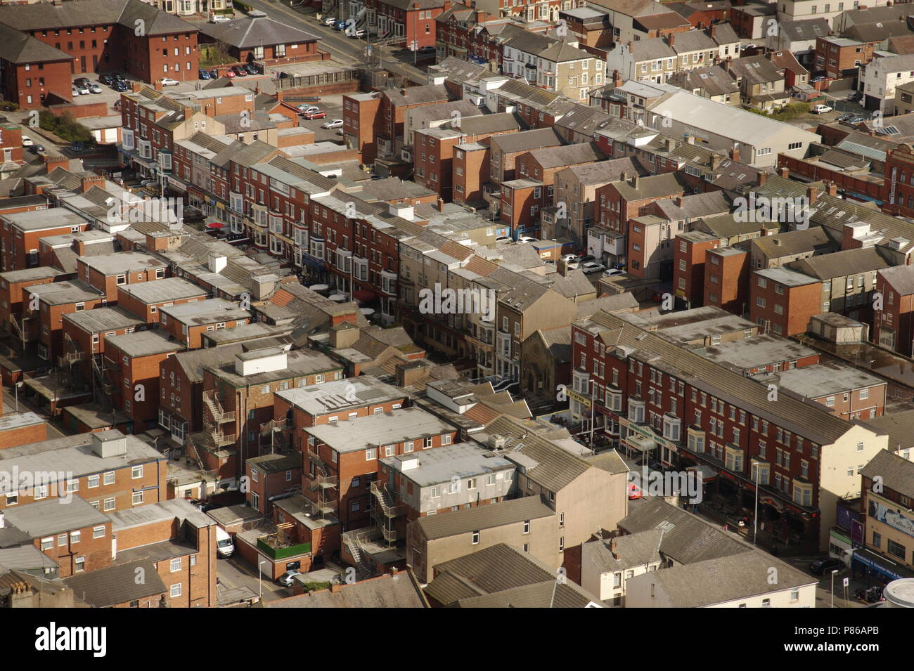 a view from Blackpool FC Tower, North UK Stock Photo - Alamy