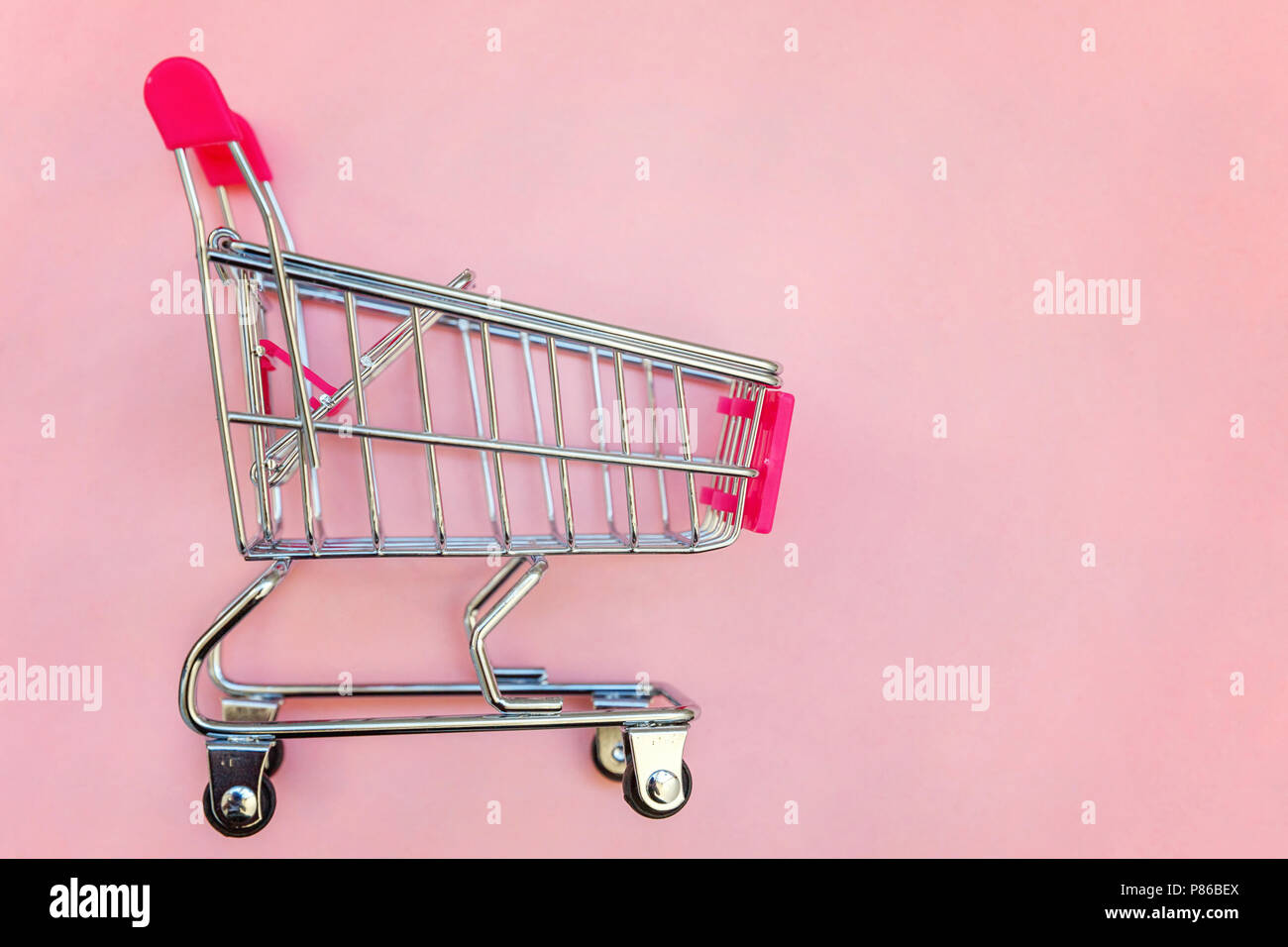 Small supermarket grocery push cart for shopping toy with wheels and ...