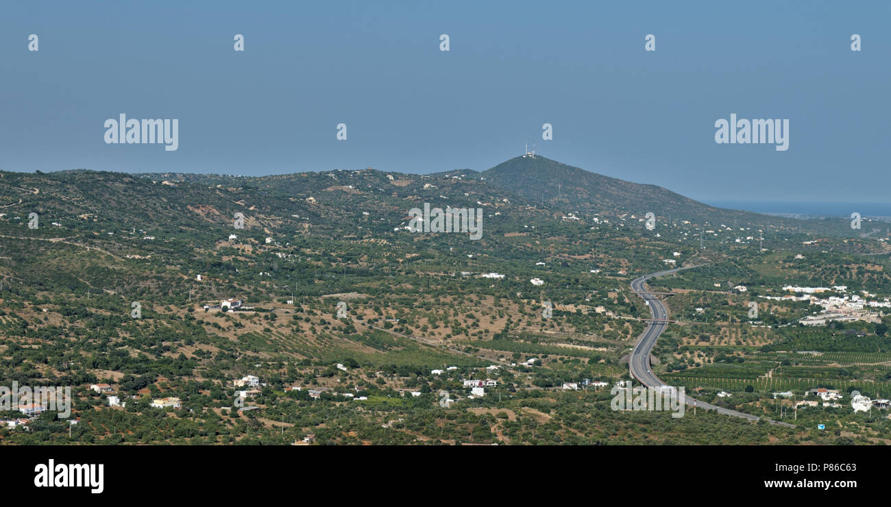 Via do Infante A22 highway from Guilhim hill. Algarve, Portugal Stock ...