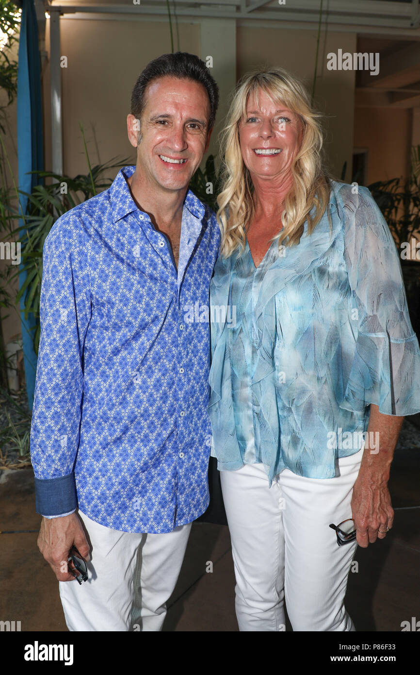 Newport Beach, California, USA. 8th July, 2018. Eric Marienthal and wife Lee Ann Marienthal ...