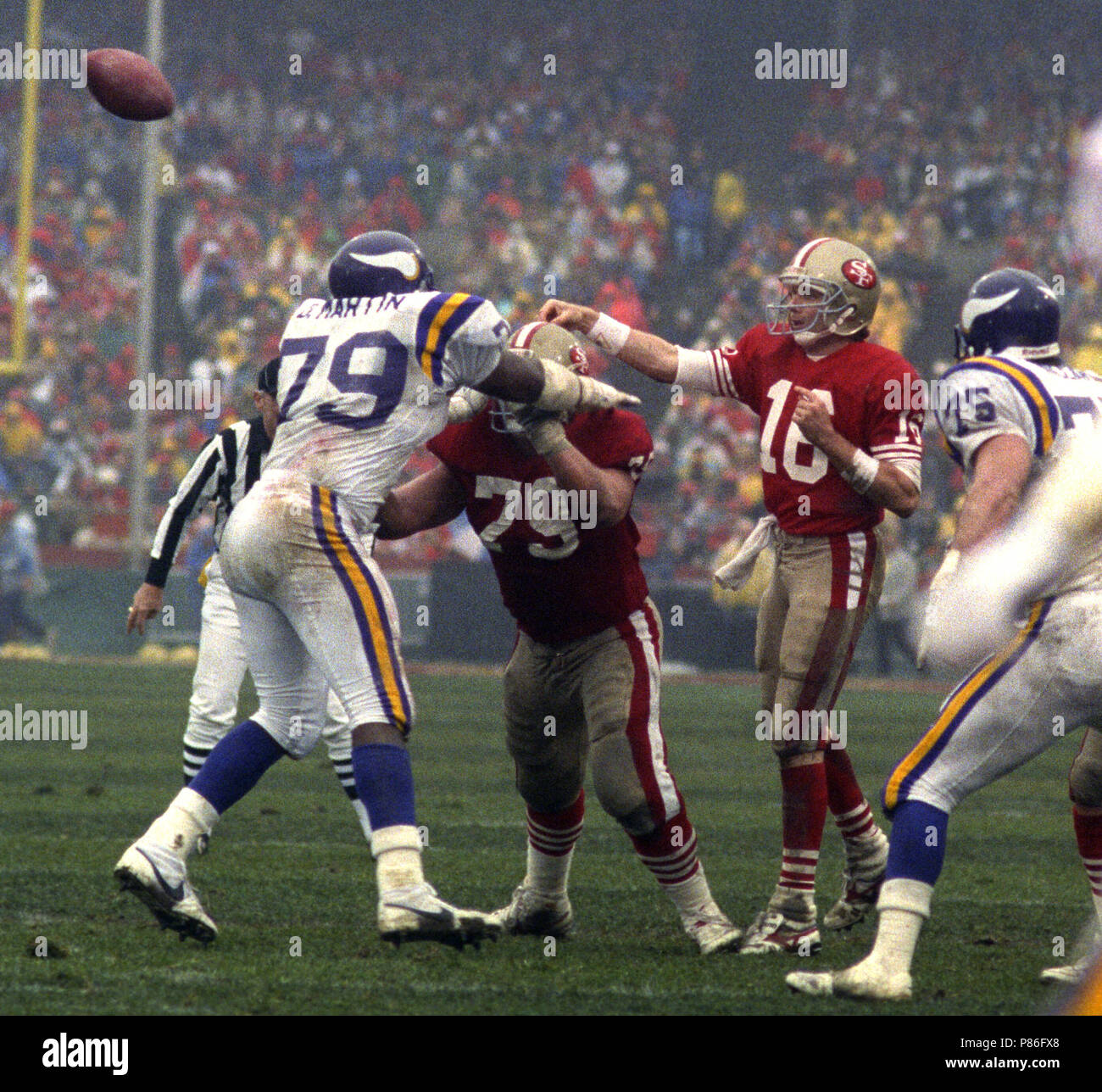 San Francisco, California, USA. 9th Jan, 1988. San Francisco 49ers vs ...