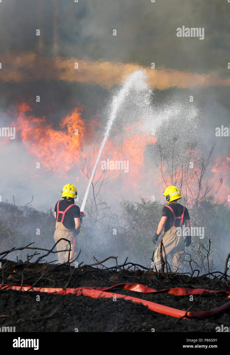 Heath fire dorset hi-res stock photography and images - Alamy