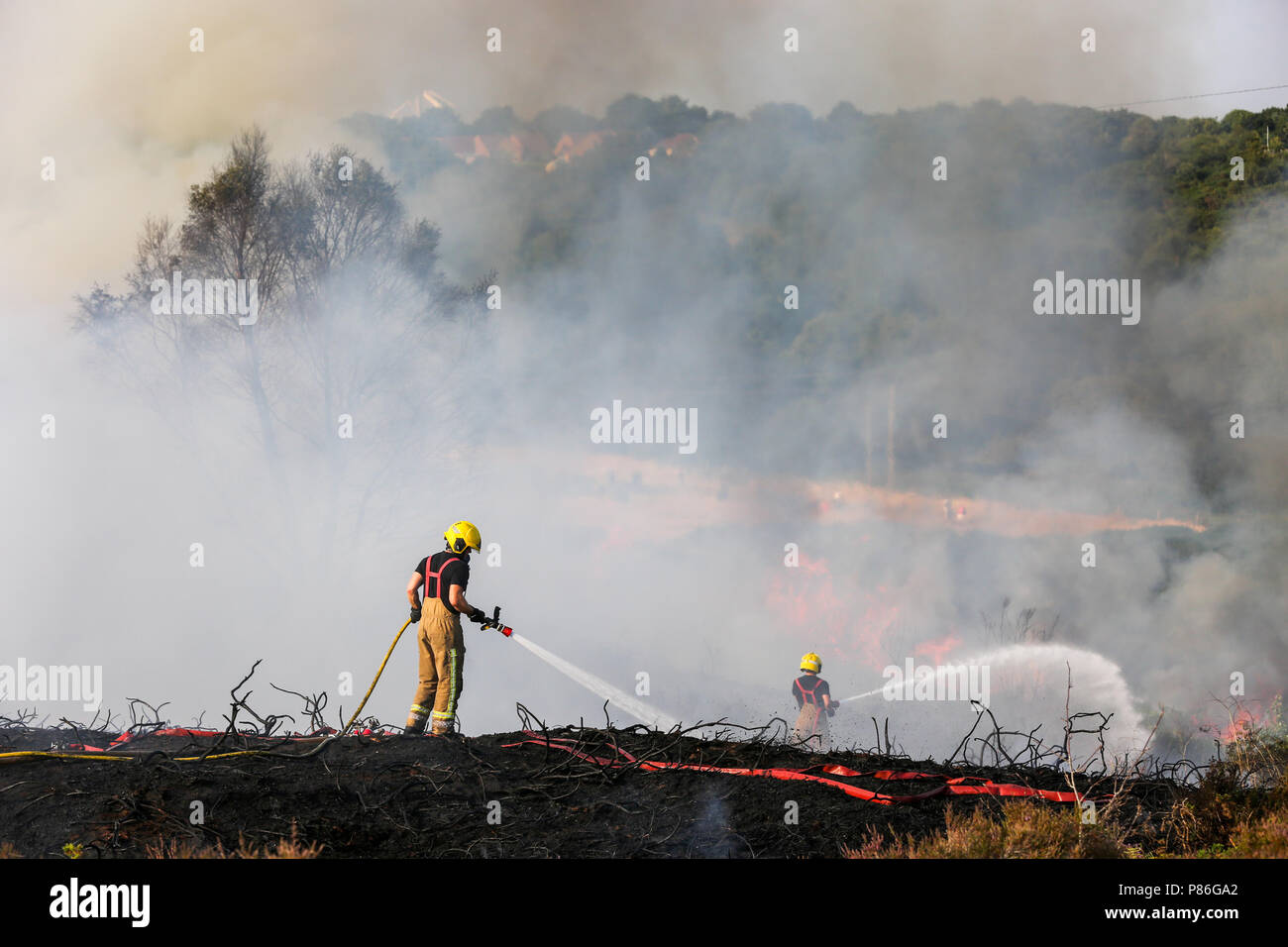 Heath fire dorset hi-res stock photography and images - Alamy