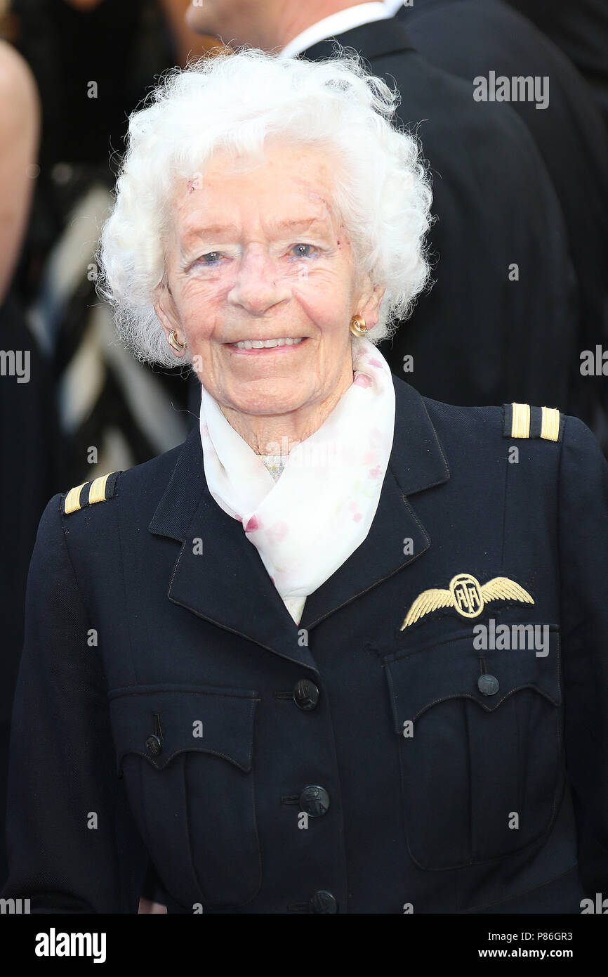 London, UK. 9th July 2018. Mary Ellis, 101 year old WW2 Air Transport ...