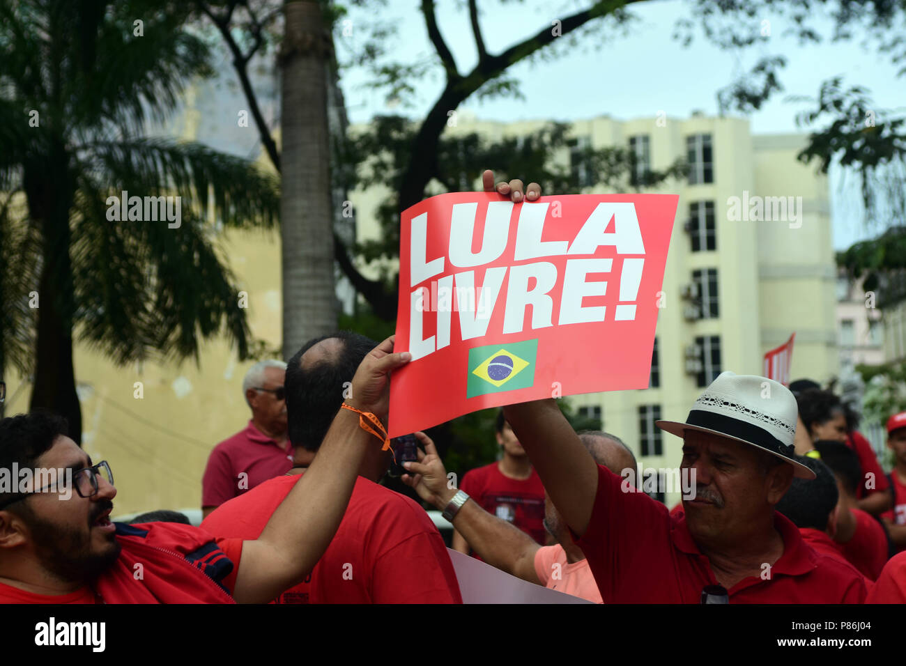 Recife, Brazil. 09th July, 2018. Free Lula Assembly with social ...
