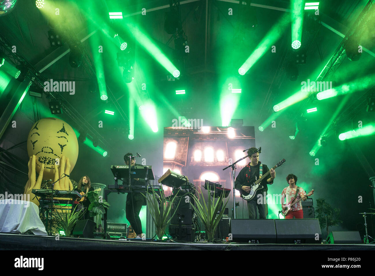 MGMT performing live on stage at Somerset House in London as part of ...