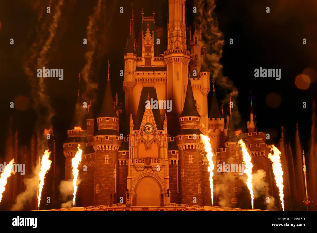 Disney Castle On Fire