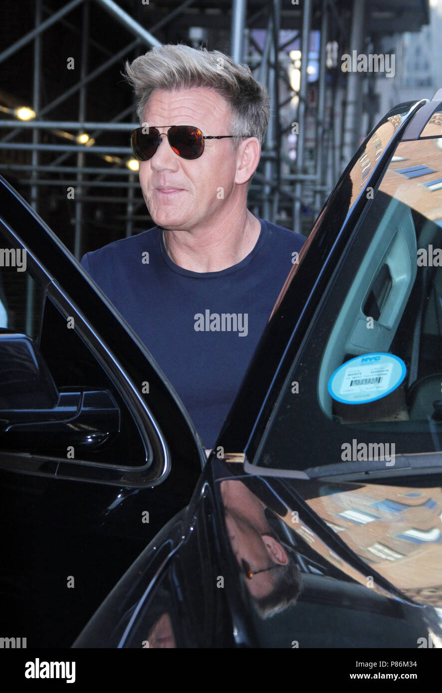 New York, NY, USA. 09th July, 2018. Gordon Ramsay at the Late Show with ...