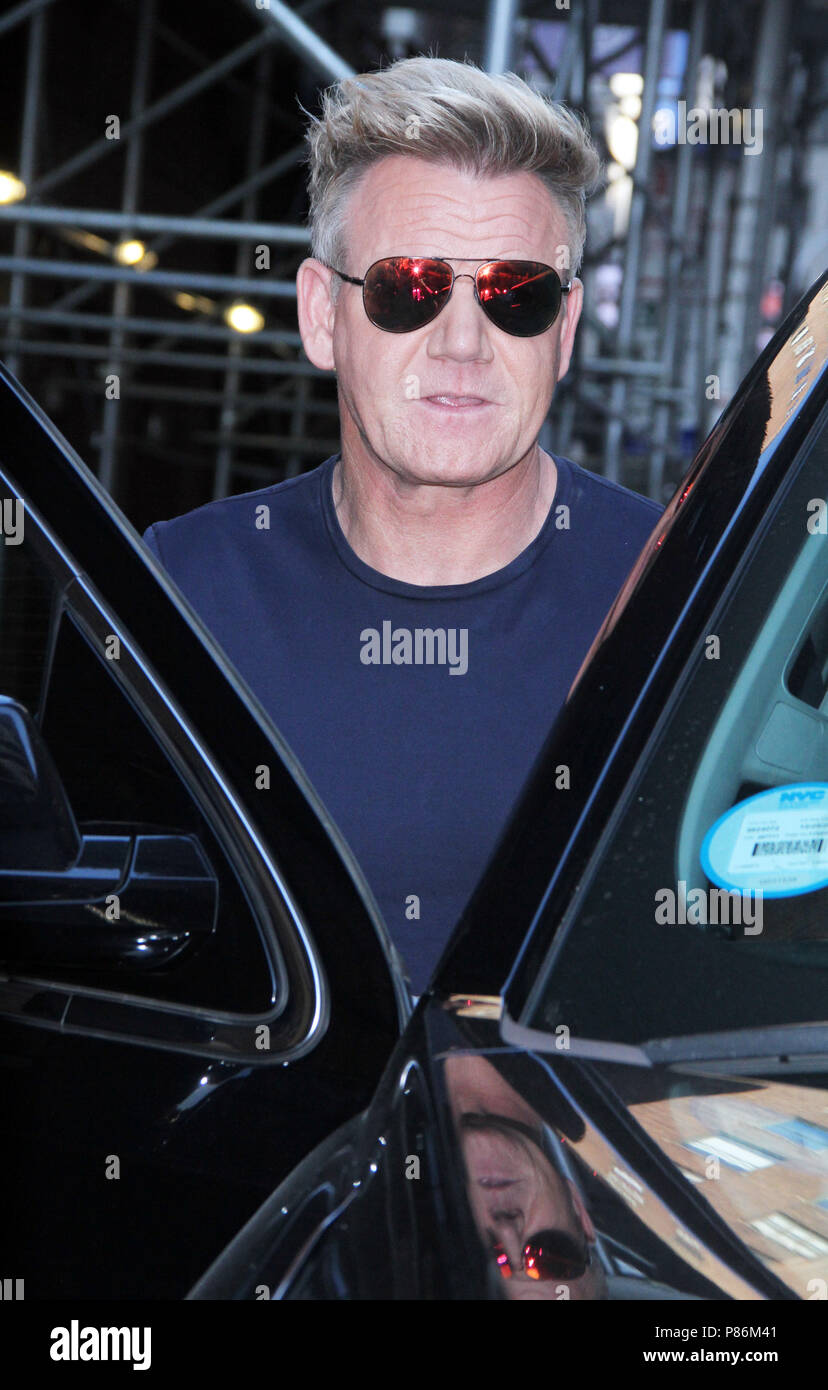 New York, NY, USA. 09th July, 2018. Gordon Ramsay at the Late Show with ...