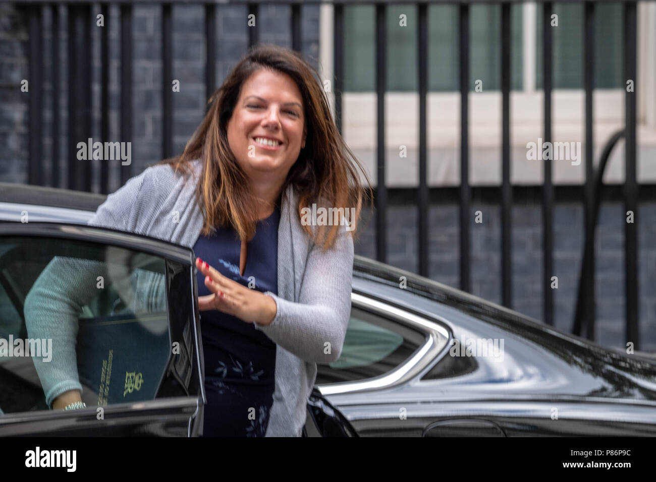 London 10th July 2018, , Caroline Noaks, Immigration minister arrives ...