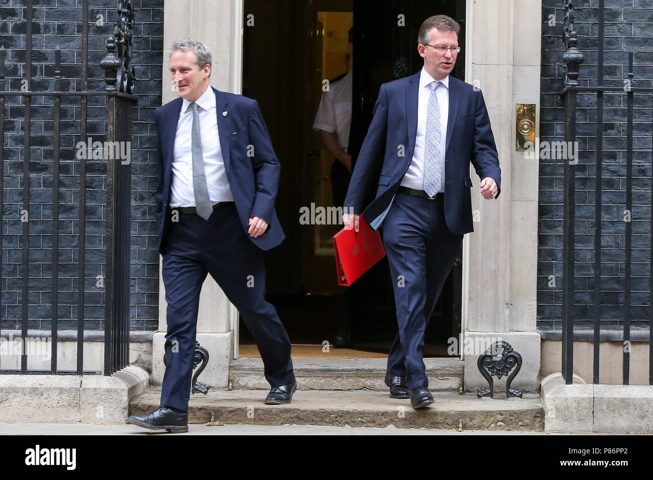 Downing Street London Uk 10 July 2018 Damian Hinds Secretary Of