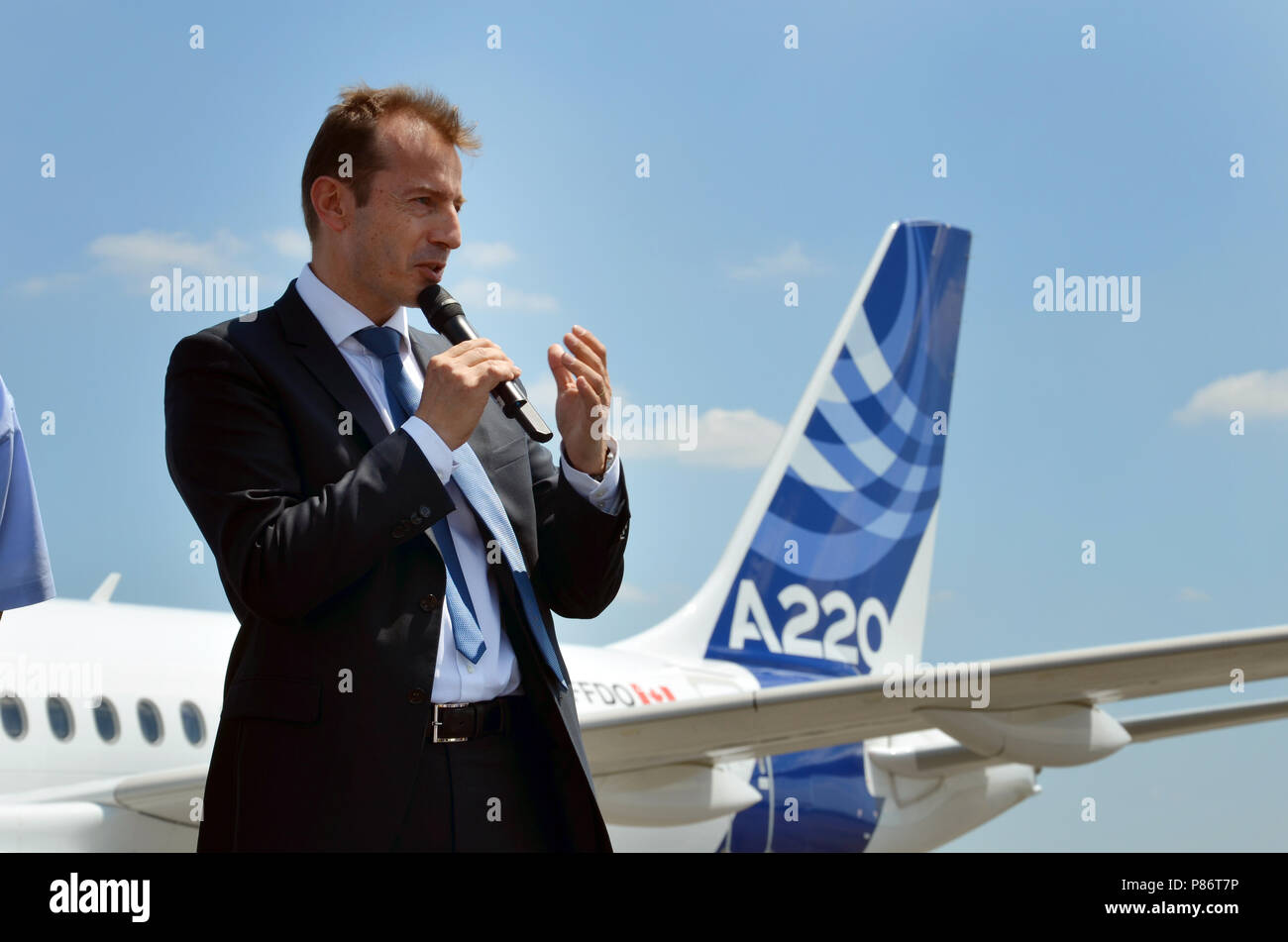 Toulouse, France. 10th July, 2018. Airbus commercial aircraft CEO ...