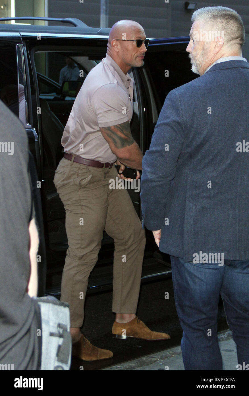 New York, USA. 10th July, 2018. Dwayne Johnson at Good Morning America ...