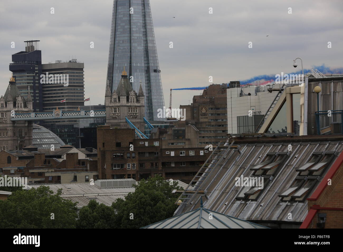 RAF centenary flypast over Central London Stock Photo - Alamy