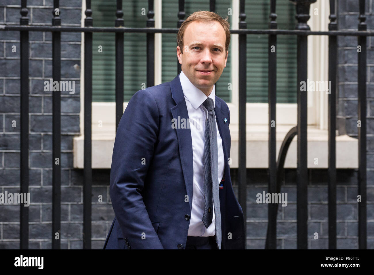 London, UK. 10th July, 2018. Matt Hancock MP, Secretary of State for ...