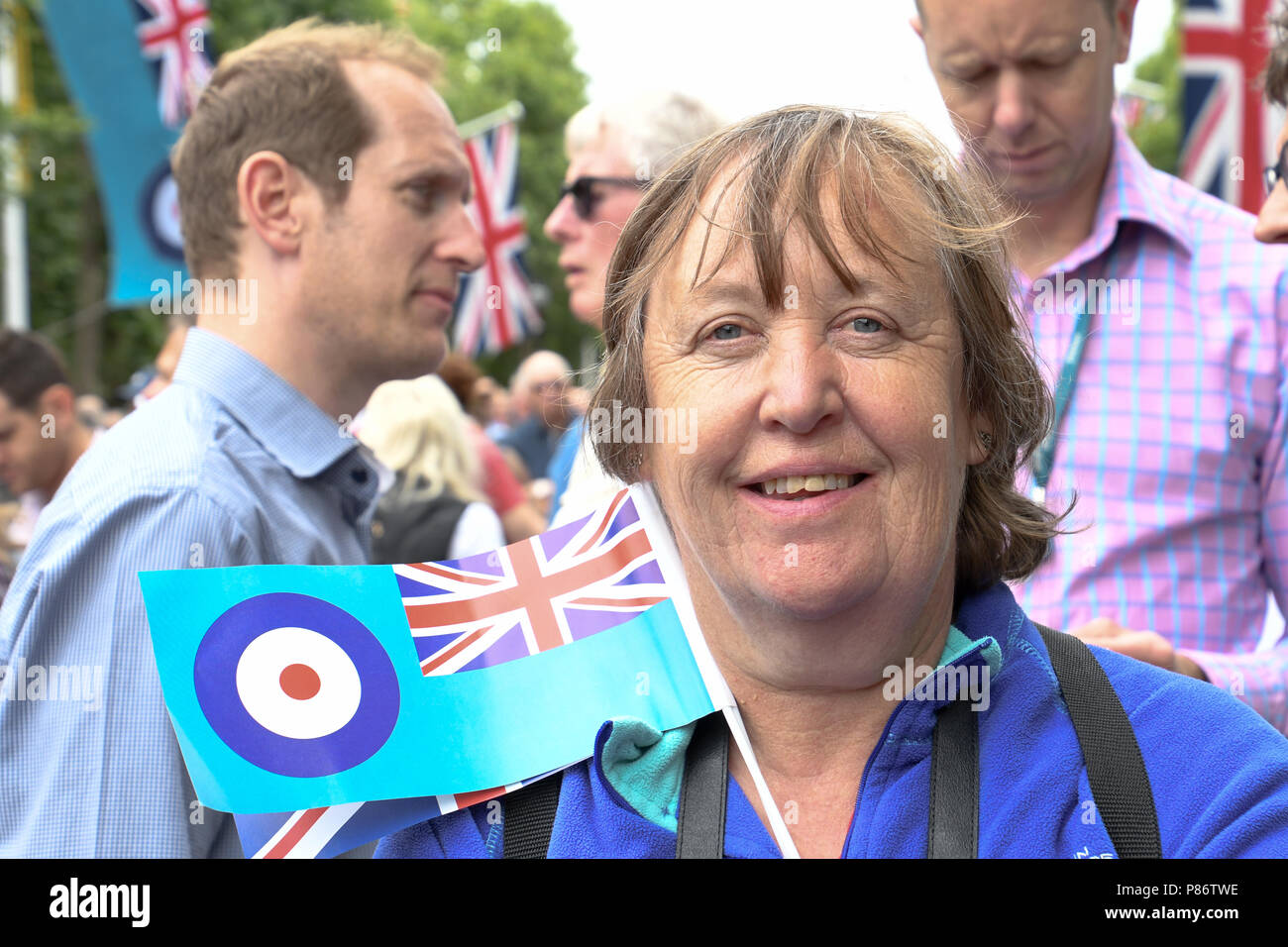 London, UK. 10th July, 2018. Thousands gathered to watch a parade on ...
