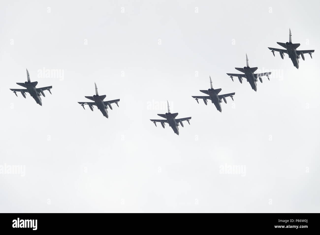 London, UK. 10th July, 2018 Central London, UK Massed aircraft of the ...