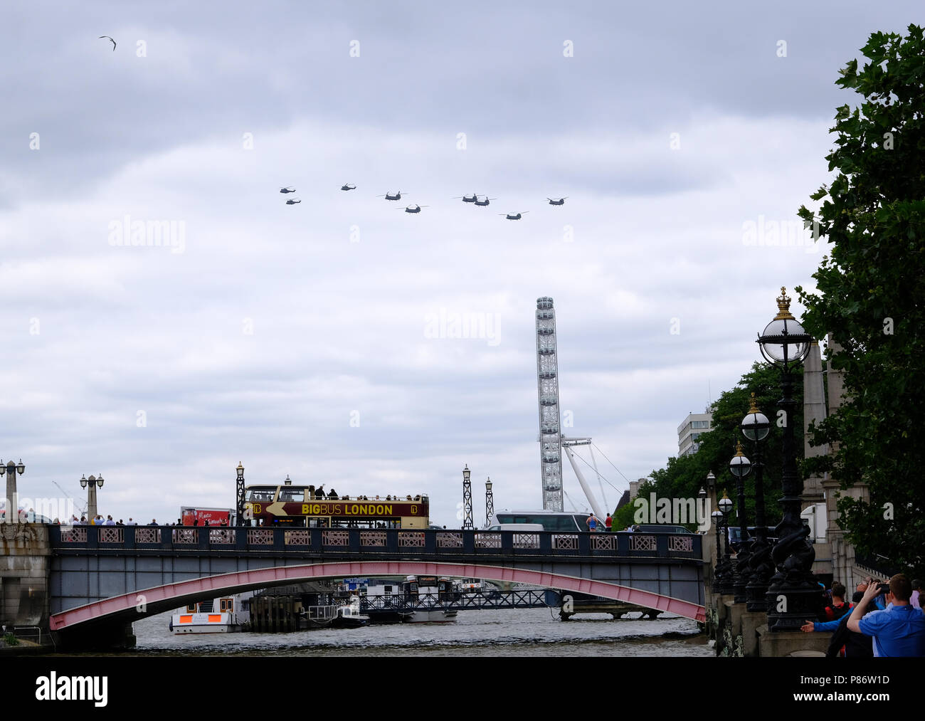London, UK. 10th July, 2018. RAF marks 100th anniversary with flypast ...