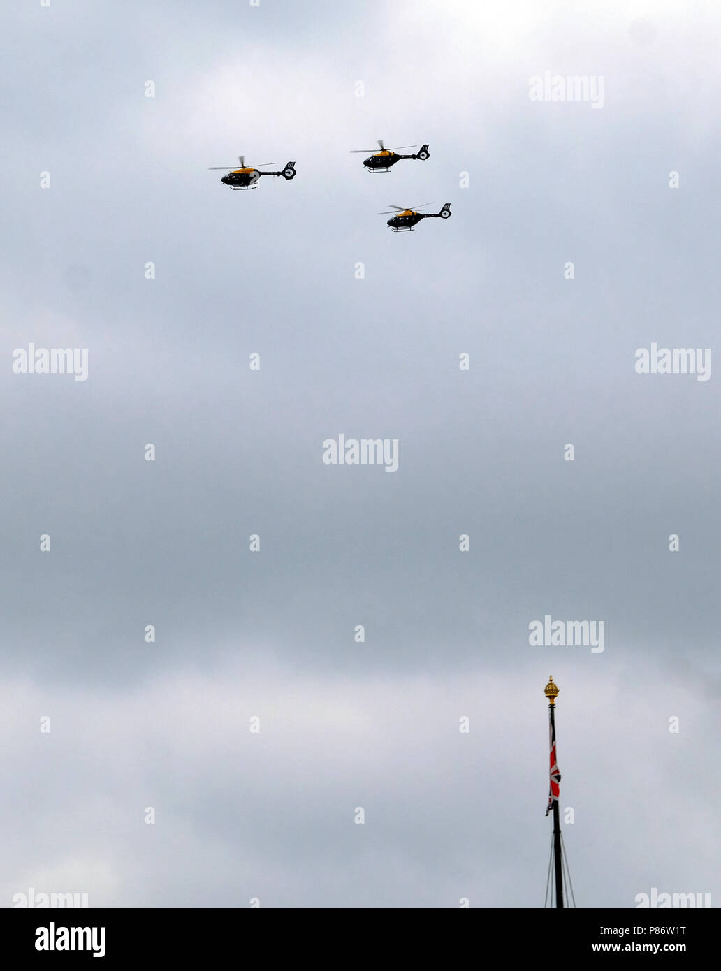 London, UK. 10th July, 2018. RAF marks 100th anniversary with flypast ...