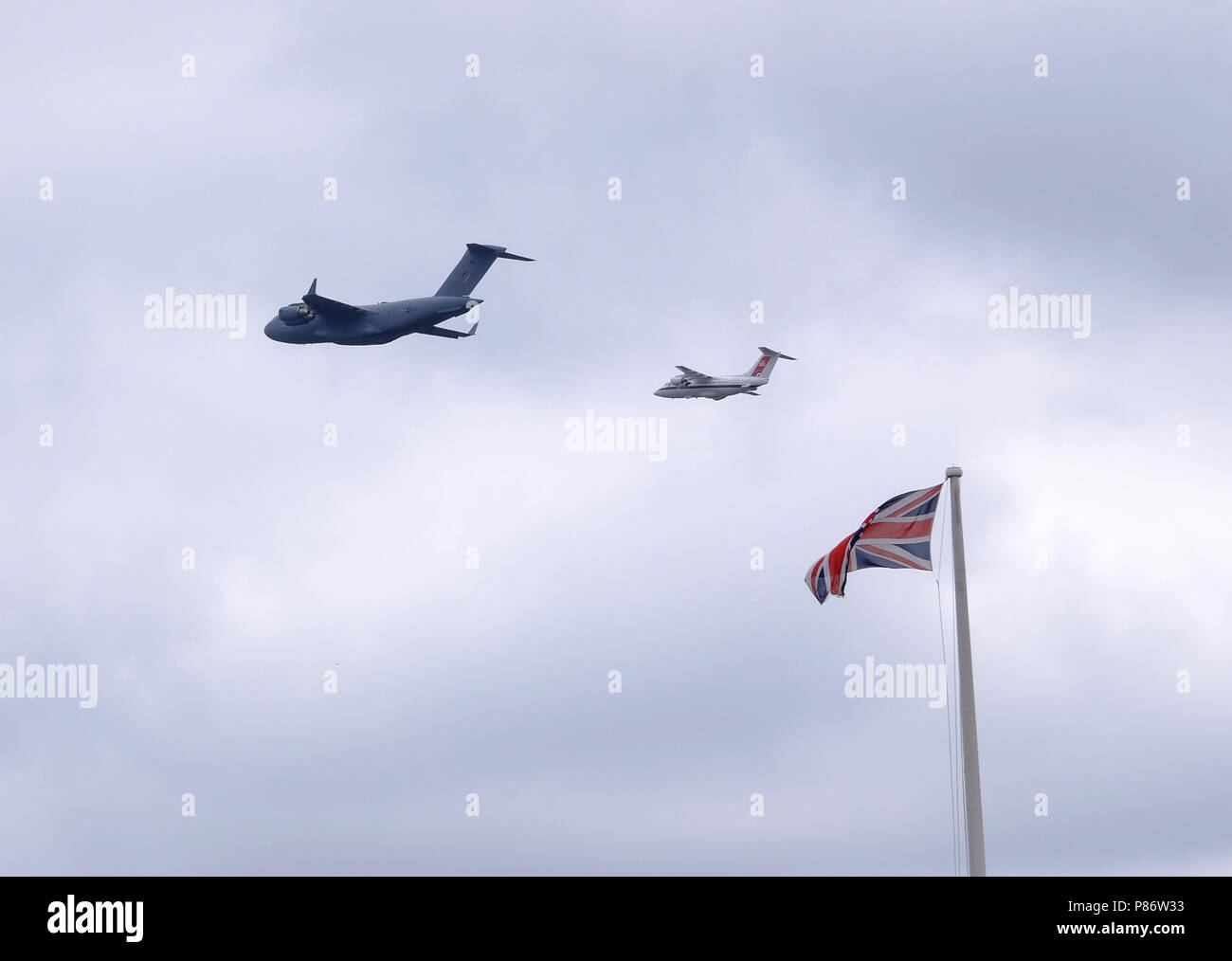London, UK. 10th July, 2018. RAF marks 100th anniversary with flypast ...