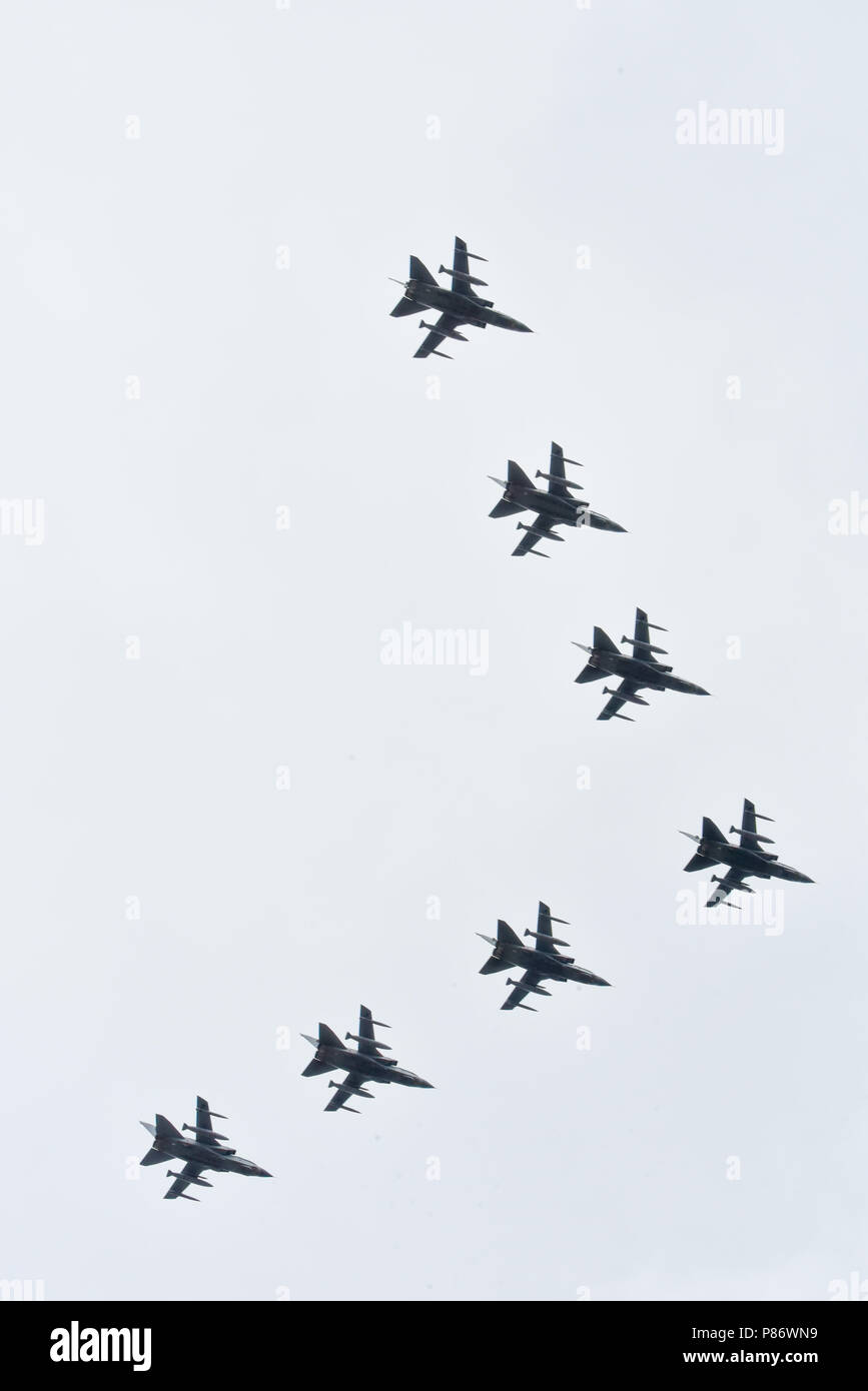 Raf 100th anniversary fly past hi-res stock photography and images - Alamy