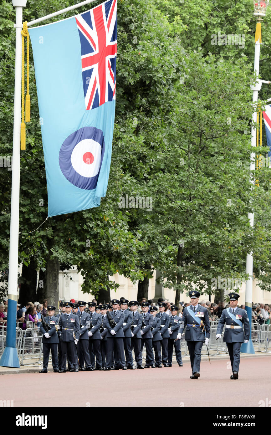 London, UK. 10th July 2018. Members of the British Royal Family ...